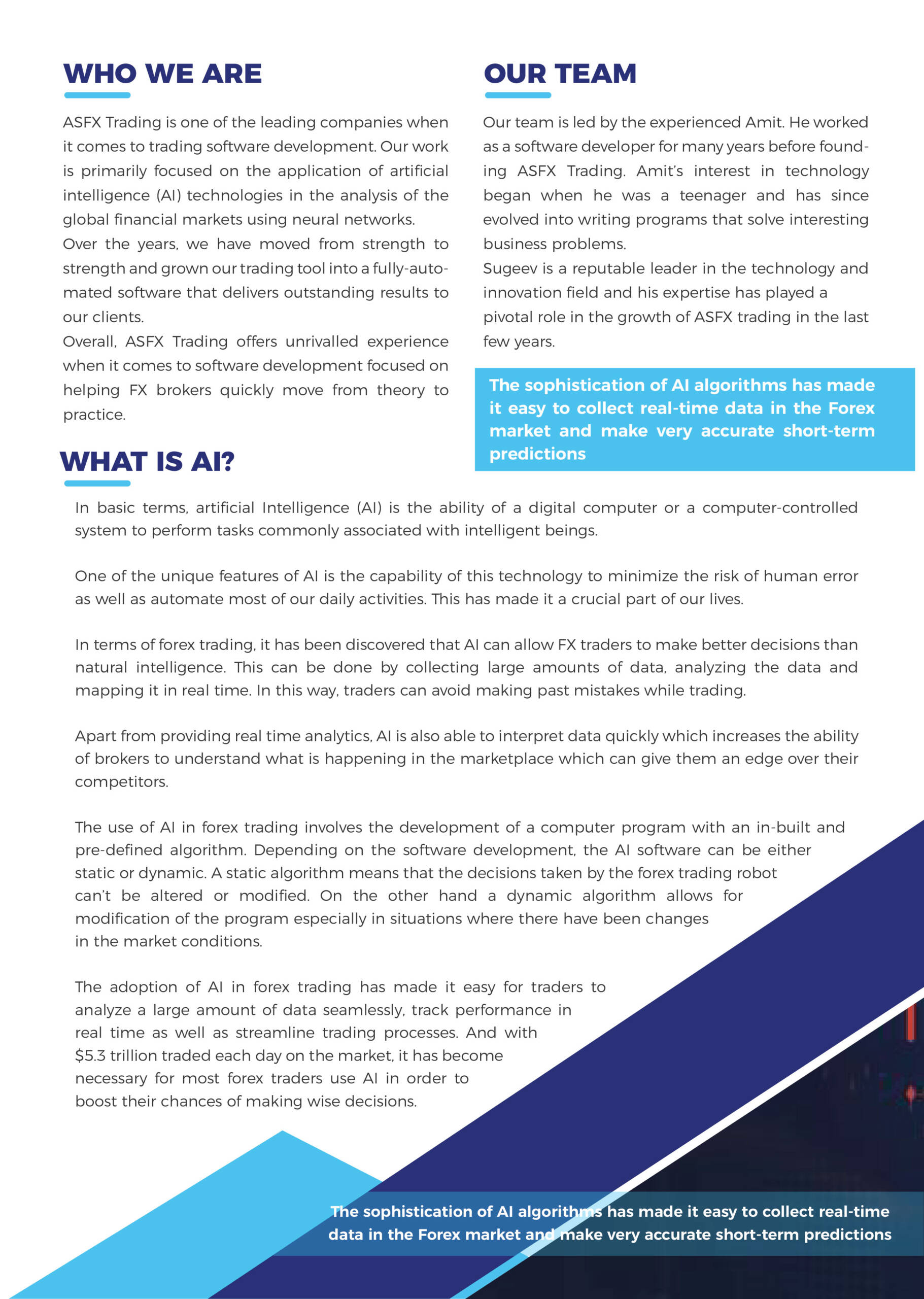 ASFX Trading Brochure - AdWise Solution