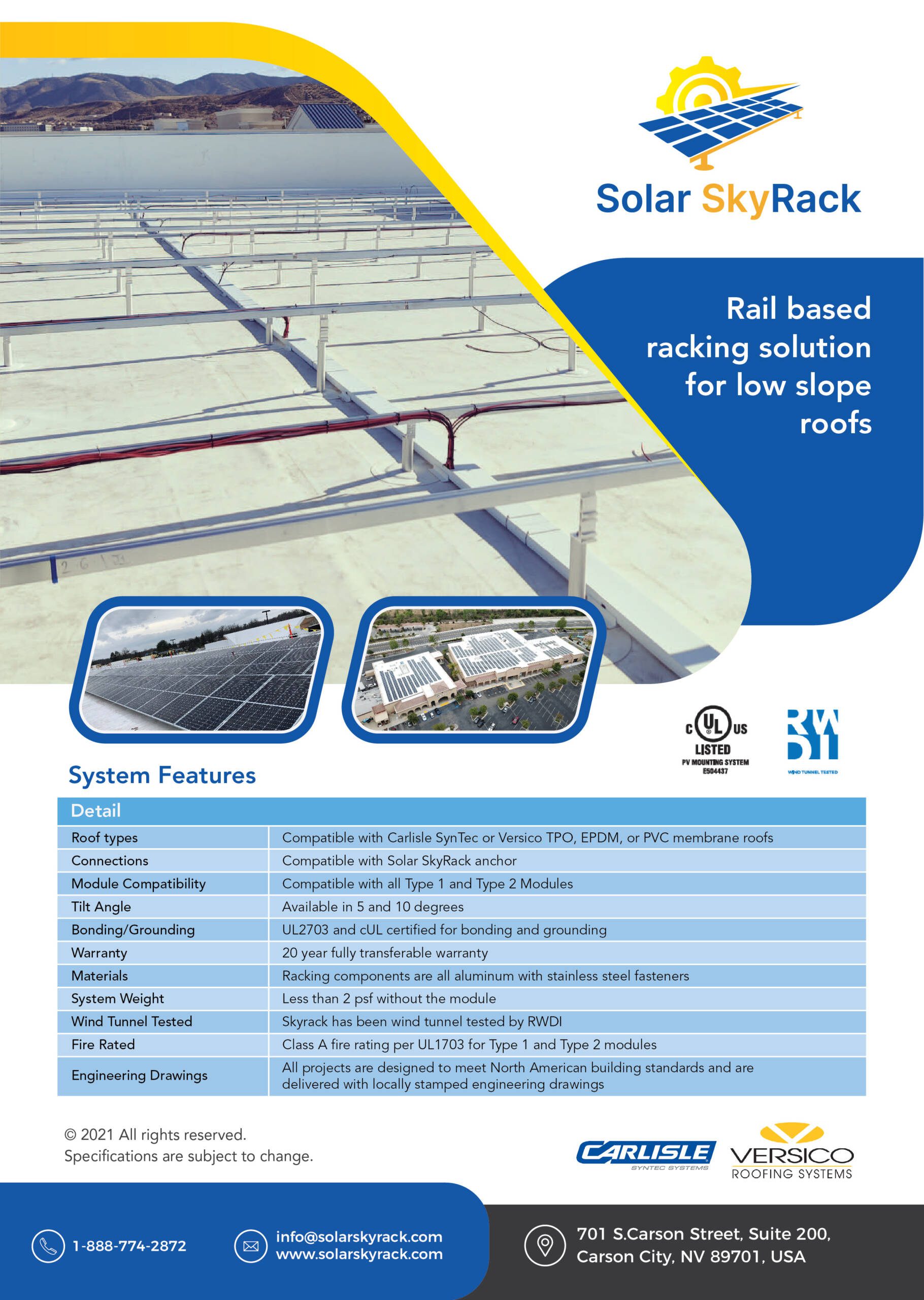 Solar SKYRACK Flyer - AdWise Solution